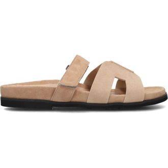 Lina Locchi Beige Wildleder Hausschuh Sue H Stil - - Shoes - Damen - Beige - 41 EU