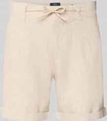 Mc Neal Leinenshorts mit Bindeg&uuml;rtel und Ges&auml;&szlig;taschen