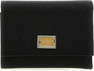 Dolce & Gabbana Femme, Accessoires, Noir, Taille: ONE Size Dauphine Calfskin Wallet