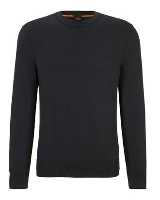 HUGO BOSS Leichter Strick-Pullover aus Baumwolle in