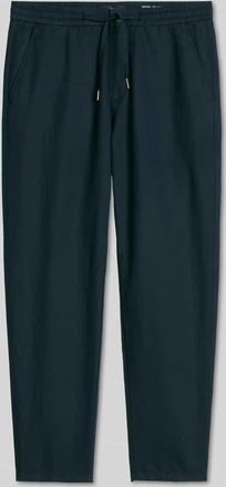 Marc O'Polo Relaxed Fit Hose aus Baumwolle-Leinen-Mix mit Tunnelzug Modell BELSBO