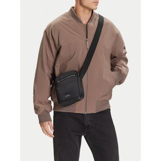 Calvin Klein Umh&auml;ngetasche Calvin Klein Sleek Nylon Reporter LV04D3176G Schwarz