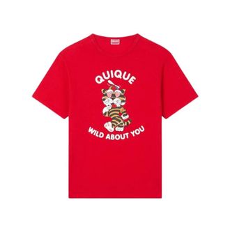 Kenzo Cartoon T-shirt - - Tops - Damen - Rot - L