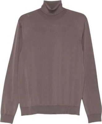 Daniele Fiesoli Feinstrick-Pullover mit Rollkragen - - Knitwear - Herren - Grau - XL