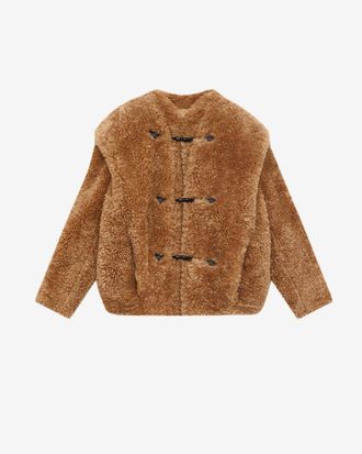 Isabel Marant Manteau Avalia - Femme - Camel - Taille 34 - Marant &Eacute;toile