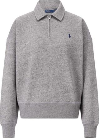 Polo Ralph Lauren Sweatshirt mit Rei&szlig;verschlusskragen - - Sweatshirts & Hoodies - Damen - Grau - M