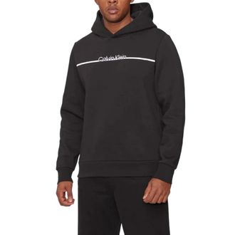 Calvin Klein Logo Hoodie - - Sweatshirts & Hoodies - Herren - Schwarzk - XS