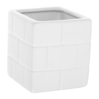 IFUNDOM Keramikvase in Ziegelform Blumenvase F&uuml;r Arrangements Tischdeko Aus Keramik Gef&auml;&szlig; F&uuml;r Trockenblumen Vasendekoration F&uuml;r Heim Und B&uuml;ro