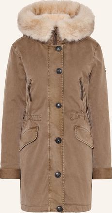 BLONDE No.8 Blonde No.8 Parka Aspen Mit Abnehmbarem Kunstfell beige