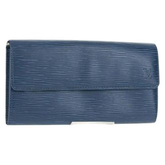 Louis Vuitton Pre-owned Leder Geldb&ouml;rse - - Pre-owned - Damen - Blau - ONE SIZE