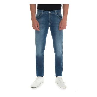 Marco Pescarolo Denim-Jeans mit Kontrastn&auml;hten - - Jeans - Herren - Blau - W40