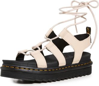 Dr. Martens Damen Nartilla Amphibians, Parchment Beige Milled Nappa, 38 EU