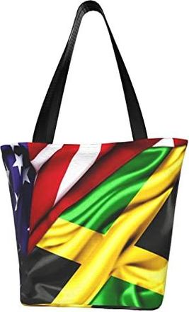 AOOEDM Jamaica America Tote Bag Femmes Capacit&eacute; &Eacute;paule &Eacute;picerie Sacs