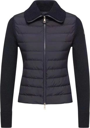 Moncler Femme, Vestes, Bleu, Taille: 42 FR Down Vestes