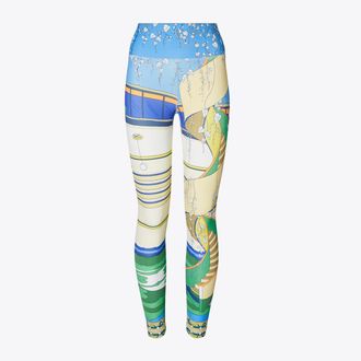 Tory Burch Damen Bedruckte Nylon-Leggings