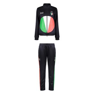 Emporio Armani Komplette Sport-Jacke und Hose in Trikolore - - Sport - Damen - Blau - XS
