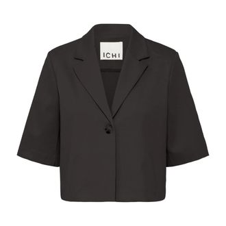 Ichi Kurze Schwarze Blazerjacke - - Jackets - Damen - Schwarzk - M