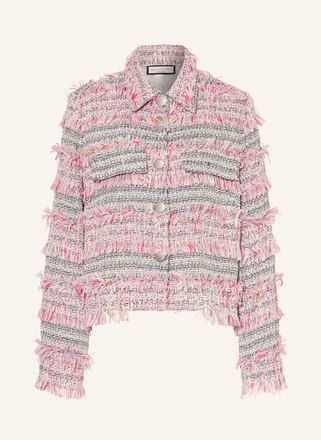 Sem per Lei Sem Per Lei Kastenjacke Aus Bouclé Mit Glitzergarn rosa