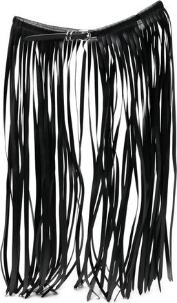 Déhanche Gürtel mit Fransen - Schwarz