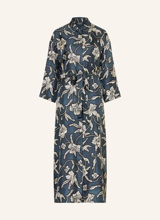 Max Mara Hemdblusenkleid Peonia Aus Seide Mit 3/4-Arm blau