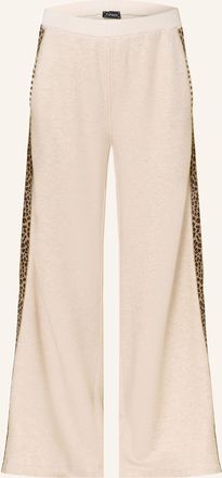 Grace Grace Sweatpants Mit Nieten Und Galonstreifen weiss