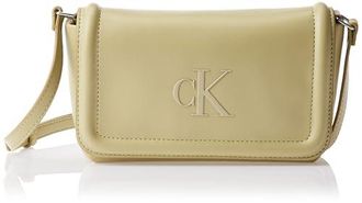 Calvin Klein Raised CK Flap Crossbody Lv04f1027g, Crossover Femme, Brown (Mint Tea), Taille Unique