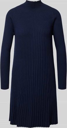 Hemisphere Knielanges Strickkleid aus Wolle mit Stehkragen