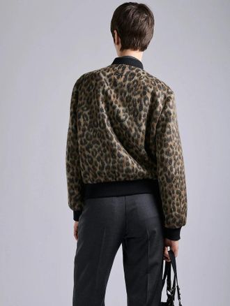Barbara Bui Leopard-Print Wool Jacket - Tan