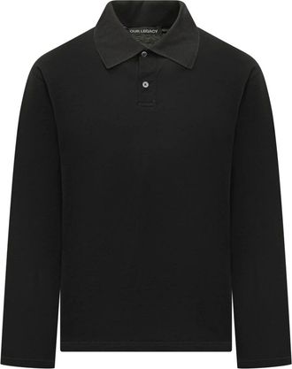 Our Legacy Homme, Tops, Noir, Taille: 2XL Rugby Longsleeve