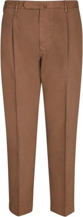 Dell'Oglio Homme, Pantalons, Brun, Taille: 3XL Slim-fit Pantalons