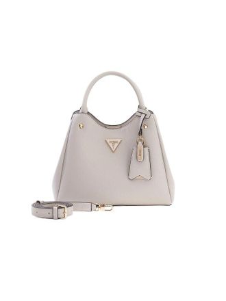 Guess Structured Polyurethane Shoulder Bag - Beige