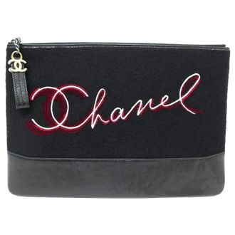 Chanel Clutches - NEUE CHANEL HANDTASCHE GROSSE TASCHE PARIS HAMBURG - Gr. unisize - in Schwarz - f&uuml;r Damen