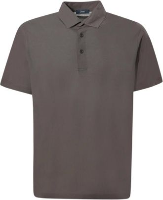 Herno Homme, Tops, Brun, Taille: 2XL Polo &agrave; Manches Courtes et 3 Boutons