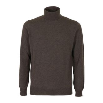 KANGRA Luxuri&ouml;ser Geelong Wollpullover - - Knitwear - Herren - Braun - 3XL