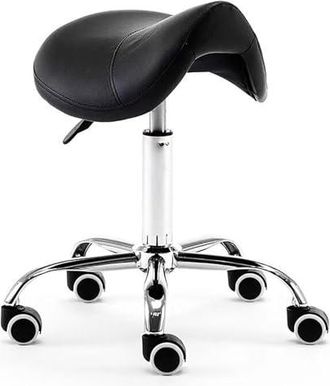 Generic Tabouret de selle sur roulettes, si&egrave;ge pivotant pour un confort et une mobilit&eacute; am&eacute;lior&eacute;s, parfait pour le spa, les massages, les salons et une utilis