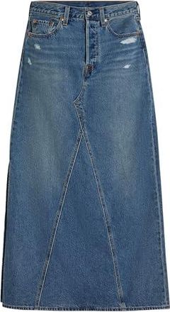 Levi's Jupe Longue Fendue emblématique pour Femme, Ski Vintage vérifié, 32