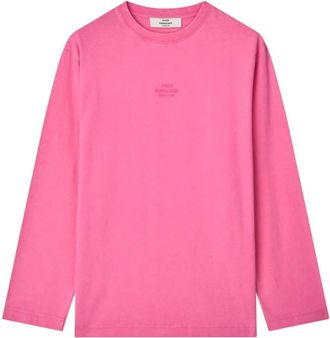 Mads Norgaard Femme, Tops, Rose, Taille: 38 FR Cotton Jersey Jerry Tee Long Sleeve