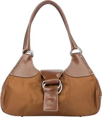 Prada Crossbody Bags - Prada Brown Nylon Triangle Handbag - Gr. unisize - in Bunt - f&uuml;r Damen