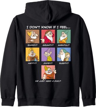 Disney Seven Dwarfs Current Mood I Dont Know if I Feel... Kapuzenjacke