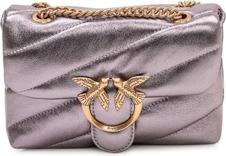 Pinko Pinko, Femme, Sacs, Gris, Taille: ONE Size Love Puff Baby Bag