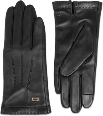 Lancel Gants Femme Kaschmirhandschuhe - Schwarz