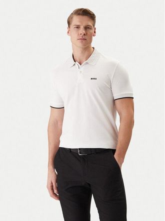 HUGO BOSS Poloshirt PL_GOC Chip Paddy 50554583 Wei&szlig; Regular Fit