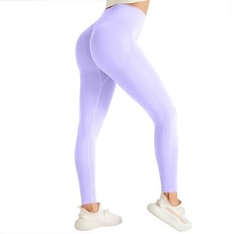 Generic Legging Anti Cellulite FemmeD&eacute;contract&eacute; Unicolore Minceur Taille Haute Lissant Fessier sans Couture Legging de Sport Femme Mode Yoga Base Fitness Pant