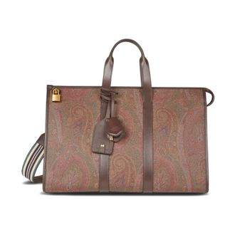 Etro Homme, Sacs, Brun, Taille: ONE Size Sac de voyage Essential Jacquard