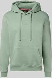 Alpha Industries Hoodie mit Label-Print und Känguru-Tasche