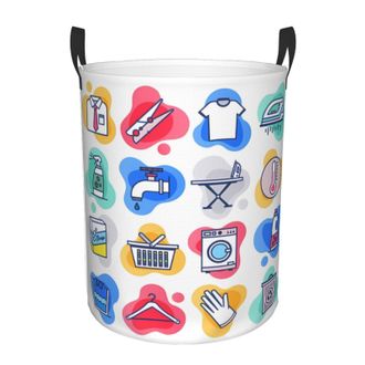 Generic Waschen, Putzen, Hausaufgaben Korb Aufbewahrung Rund W&auml;schesammler Stehender W&auml;schetonne F&uuml;r W&auml;schesack Badezimmer Decken