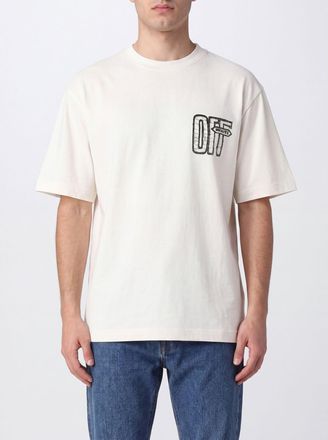 Off-white T-shirt en coton avec logo Arrow contrastant au dos