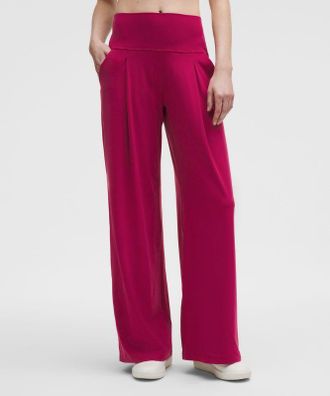 lululemon Align Palazzo-Hose Normale L&auml;nge f&uuml;r Frauen - Gr&ouml;&szlig;e 12 in Magenta Smoke
