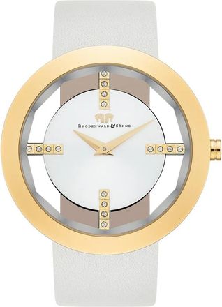 Rhodenwald & S&ouml;hne Uhr - Damen Armbanduhr Lucrezia Echtleder - Gr. unisize - in Gold - f&uuml;r Damen