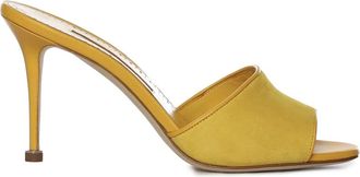 Manolo Blahnik Femme, Chaussures, Jaune, Taille: 41 EU Mules &agrave; Talons